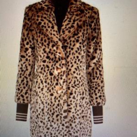 CAbi | Jackets & Coats | Faux Fur Leopard Coat | Poshmark